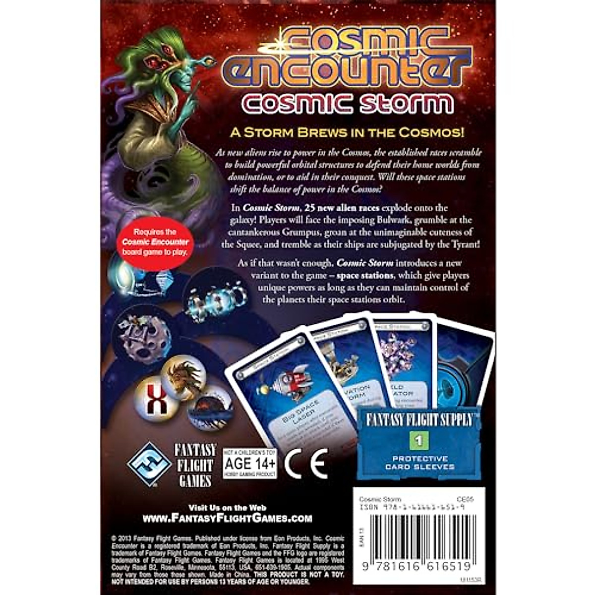 Cosmic Storm Board Game EXPANSION - Classic Strategy Game of Intergalactic Conquest for Kids and Adults, Ages 14+, 3-5 Players, 1-2 Hour Playtime, Made by Fantasy Flight Games