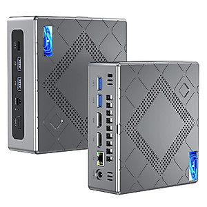 KAMRUI CK10 Mini PC 16GB RAM, Intel Core i7-10710U(up to 4.7GHz) Mini Computer, Six-Core Small Desktop Computers Tower Support Triple Display 4K, NVME SATA SSD,WiFi 6,Type C,LAN, HTPC