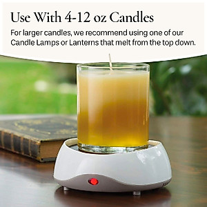 CANDLE WARMERS ETC. Auto Shutoff Candle Warmer, White