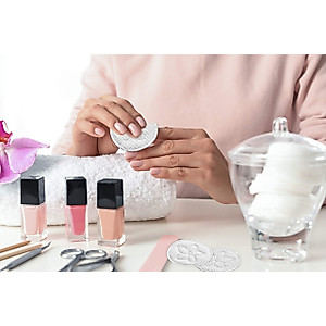 Premium 100% Cotton Rounds (100 Count) - Soft and Gentle Makeup Remover and Cleansing Pads for Face, Nail, and Personal Care - Absorbent, Textured, Lint-Free, and Hypoallergenic