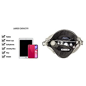 Hobo Bag Purses for Women Large Designer Top Handle Shoulder Handbags Ladies Large Tote Bucket Concealed Carry Purse Satchel Crossbody with Zipper for Women