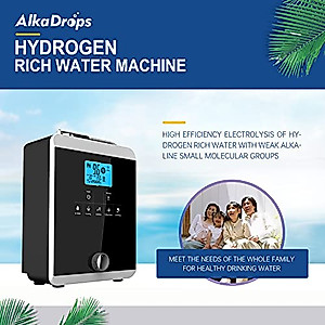 Water Ionizer and Water Purifier Machine,PH 3-11 Alkaline Acid Water Machine,Up to -800mV ORP, 8000 Liters Per Filter,11 Plate Electrode,Regulation Valve to Control PH and ORP/Auto-Cleaning
