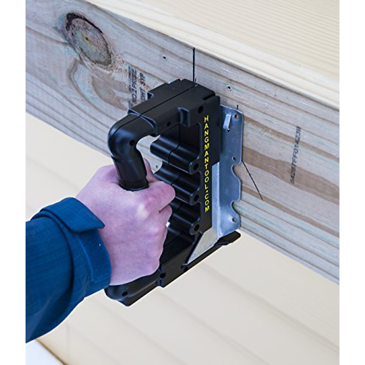 Hang Em Fast Easy Joist Hanging Tool - Hang Man Tool - 2x4 2x6 2x8 2x10 2x12 Metal Joist Hanger - Light Weight Durable Ergonomic Design