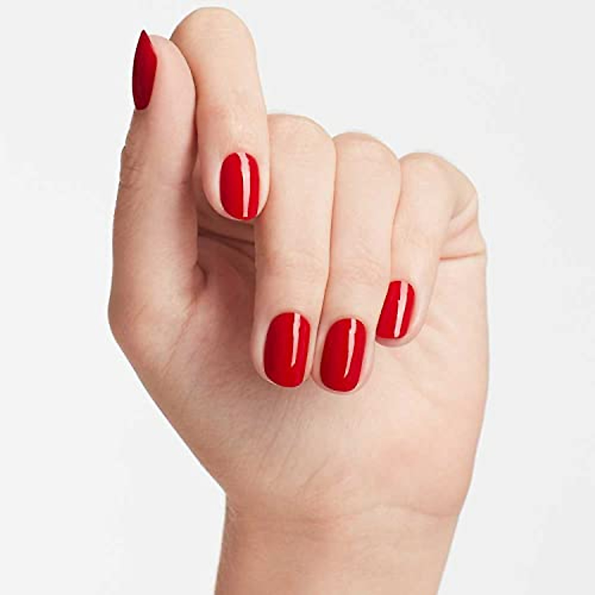 OPI Nail Lacquer, Opaque & Vibrant Crème Finish Red Nail Polish, Up to 7 Days of Wear, Chip Resistant & Fast Drying, Big Apple Red, 0.5 fl oz