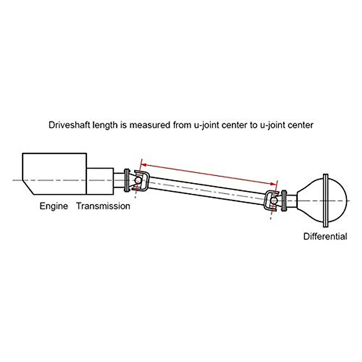 Cardone 65-1005 Remanufactured Driveshaft/Prop Shaft