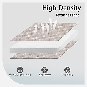 LOKATSE HOME Outdoor Swivel Bistro Stool Set of 6, Patio Metal Frame Furniture Textilene Bar Height Armchairs for Balcony, Poolside, Backyard, Garden