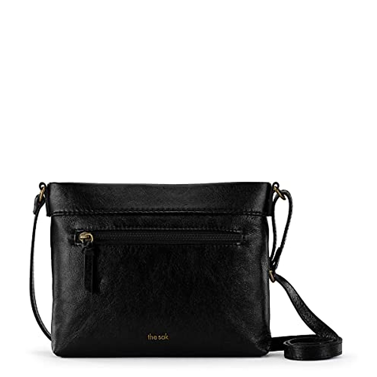 The Sak womens Sak Sanibel Leather Mini Crossbody, Black Floral Embossed Ii, One Size US