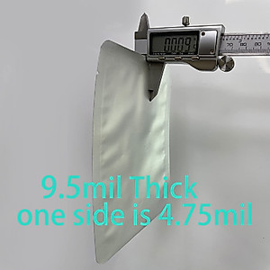 50 PCS 1 Gallon Mylar bags for food storage, Heat Sealable Bags Storage Bags for Food, Coffee Beans, tea, grains, etc.( 9.8 x 13.7 Inch )