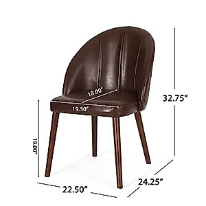 Cullimore Channel Stitch Dining Chairs - Dark Brown/Espresso (Set of 2)