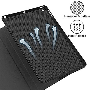 Cool Anime Black Case for iPad Air 3 Case 10.5 Inch (3rd Gen) 2019, Japanese Manga Character Fun Cartoon Pattern Leather Stand Folio Cover, Soft TPU Protective for Teens Girls Women Boys