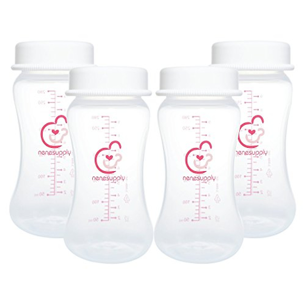 Nenesupply 9oz Wide Neck Breast Pump Bottles Use as Bottles for Pumping with Spectra S1 Spectra S2 9 Plus Breast Pumps. Pump Bottles for Spectra Pump. Breastmilk Storage and Collection Bottles