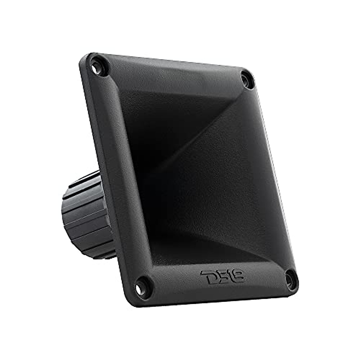 DS18 PRO-H44 Black Universal Square Driver Tweeter Horn Body Easy Twist On/Off Installation, Set of 1 (Black)