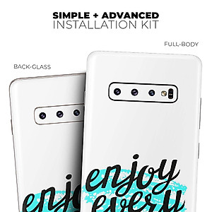 DesignSkinz Enjoy Every Moment Protective Vinyl Decal Wrap Skin Cover Compatible with The Samsung Galaxy S20 (Screen Trim & Back Glass Skin)