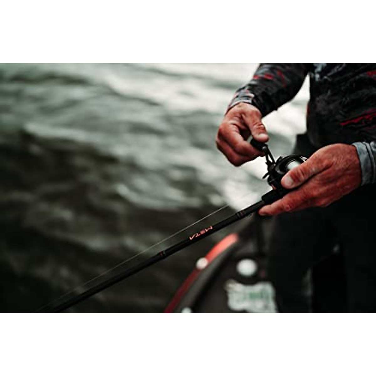 13 FISHING - Inception G2 Baitcast Reel - 5.3:1 Gear Ratio - Power Model - Left Hand Retrieve (Fresh) - ING2P-5.3-LH, Black