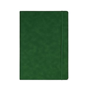 Silvine A4 Executive Hardback Notebook/Journal Green. 160 Lined Pages of 90gsm Premium Ivory Paper, British Racing Green (198BRG)