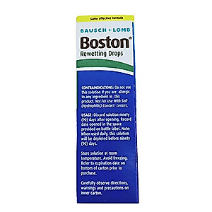 Bausch & Lomb Boston Rewetting Drops 10 mL (Pack of 2)