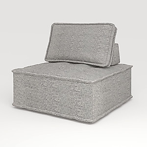 Mixoy Modular Sectional Sofa, Couch for Living Room Office Apartment Resting, 1 PCS DIY Combination Oversized Sleeper Sofa Bed, Comfy Floor Couch | Light Grey