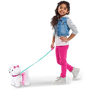 Barbie Walk & Wag Puppy Interactive Feature Plush, Walks, Barks, and Wags Tail Like a Real Dog, Kids Toys for Ages 3 Up by Just Play