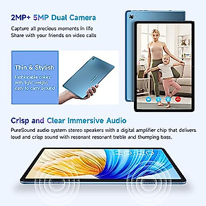 TECLAST 2023 New Android 12 Tablet, P30S Android Tablet 10 inch, 4+64GB, 1TB Expand Tablet PC, 8 Core CPU, 2.4G/5G WiFi Tablet, 10.1 inch IPS HD Display, Bluetooth 5.0, GPS, Dual Camera