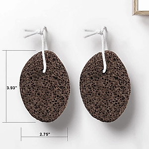 ICANdOIT Natural Brown Earth Lava Pumice Stone, Pedicure Exfoliation Tool,Callus Remover for Feet Heels and Palm,Corn Remover,Dry Dead Skin Scrubber,Health Foot Care,Dry&Wet Use,Pack of 1