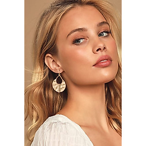 LILIE&WHITE Burnt Gold Ethnic Dangle Earrings For Women Fashion Hammered Earrings Costume Jewelry For Women Boho Earrings