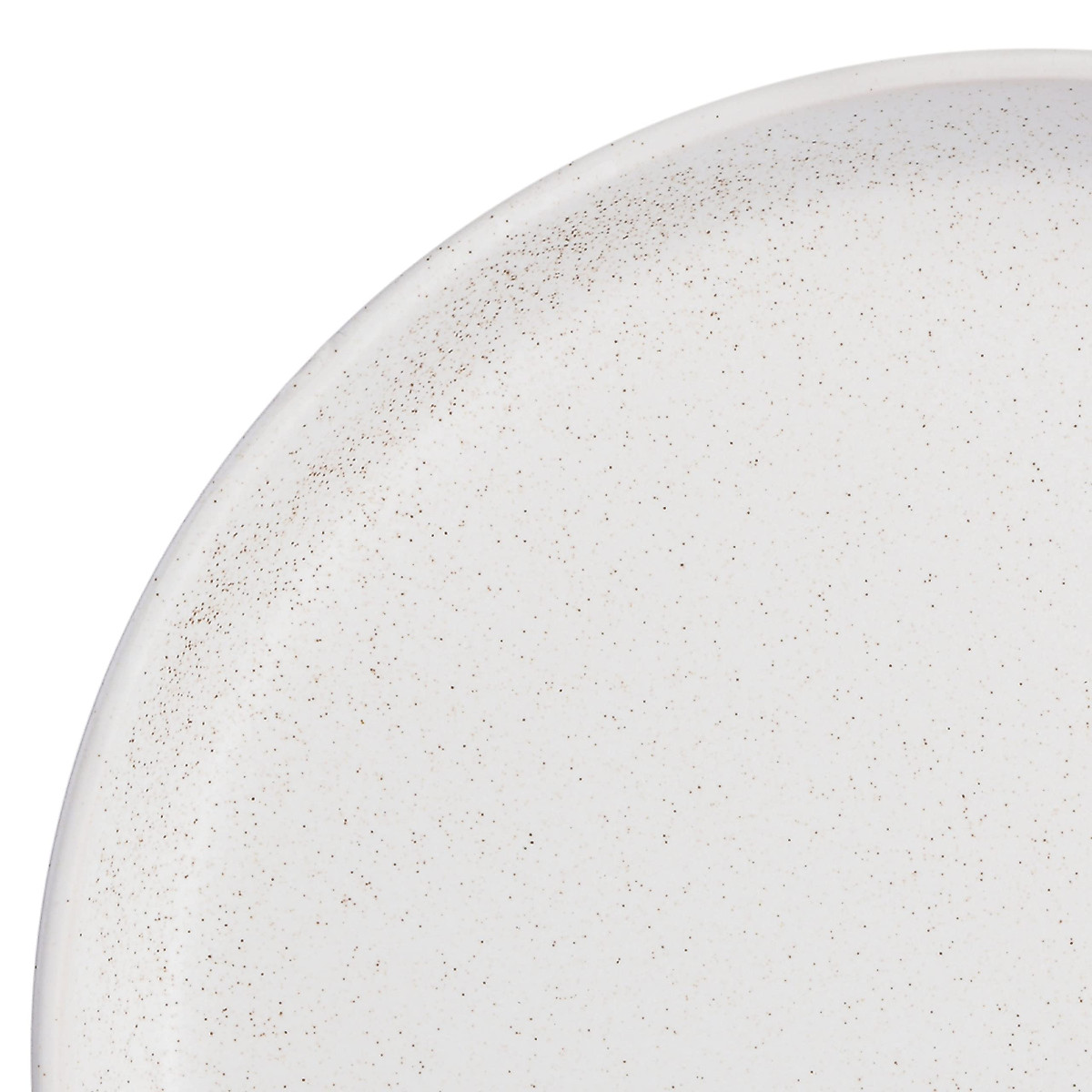 Gibson Soho Lounge Sofia Coupe Stoneware Dinnerware Set, Service for 4 (12pcs), White w/Speckle