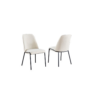 Best Quality Furniture D238-4SC189 Dining Set, White Marble/Gray/Cream