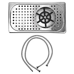 Automatic Cup Washer G1 2 Glass Washer Coffee Shop Sink Bar Counter High Pressure Rinser 4 Ports Process Desktop Embedded Commercial Glass Washers (FC-12-1 small glass washer [primary color])