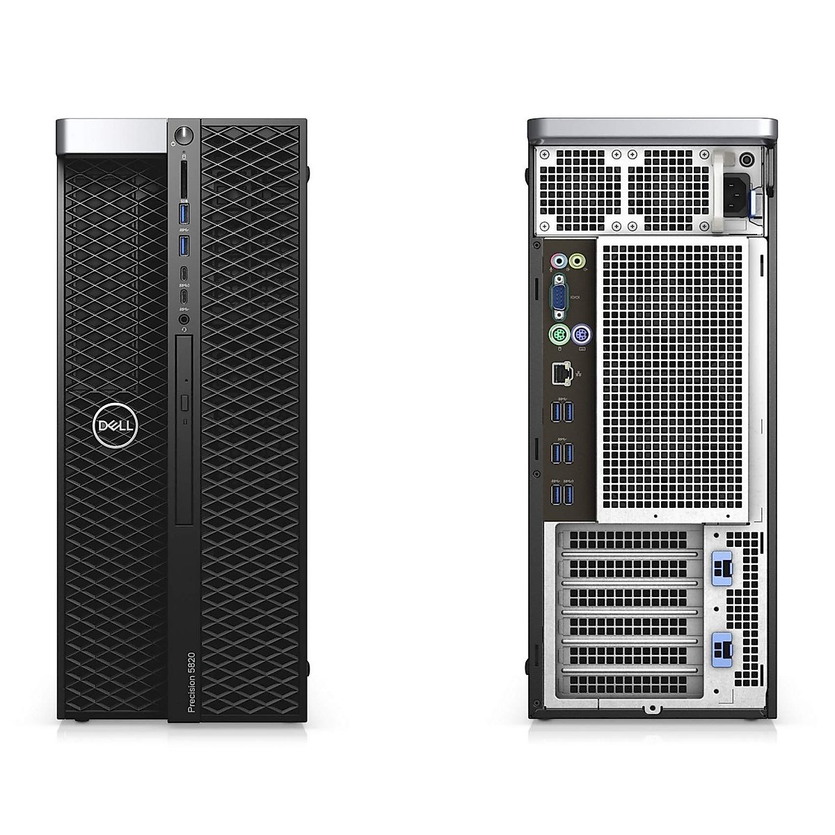 Dell Precision T5820 Workstation Intel Xeon W-2155 3.30GHz (Up to 4.50GHz) 10-Core Processor 64GB DDR4 Memory 1TB NVMe SSD + 4TB HDD NVIDIA Quadro P4000 8GB (4x Display Port) Win 10 Pro (Renewed)