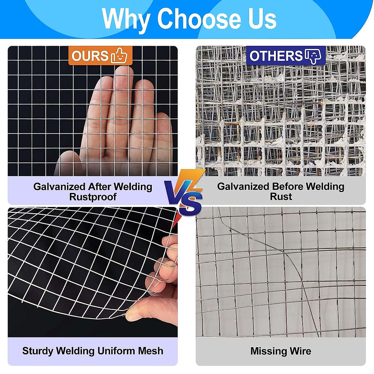 KANERS Black PVC Vinyl Coated Wire Mesh Hardware Cloth 1/2 in 48”x50’ 19 Gauge, Welded Wire Fencing Chicken Wire Mesh Roll Cage Wire Netting