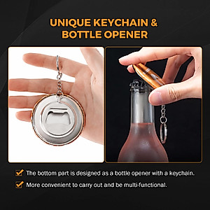 BEAMNOVA Metal Button Parts Supplies 100 Set of 58mm / 2.28 in (2-1/4 inch) Keychain Bottle Opener for Button Maker Machine