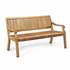 WholesaleTeakFurniture New Grade A Teak Wood Luxurious Outdoor Garden 5 Feet Bench - -Giva Collection #WFBHGV5