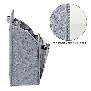 LUXJA Backpack Organizer, Felt Organizer Insert for Backpack, Gray