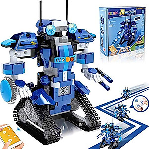 Yerloa Robot Building Kit for Kids 6-12, Remote & APP Control Robot Build A Robot Toys for Kids 8-12, Robotics Kit Stem Projects for Kids Ages 8-12, Gifts for 8 9 10 11 12 year old boys girls, 405 Pcs