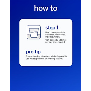 Supersmile Oral Rinse Mouthwash - Clinically Formulated Mint Flavored Sugar Free Dental Mouthwash - Fresh Breath - Anti-Germicidal - Alcohol-Free (16 Fl Oz)