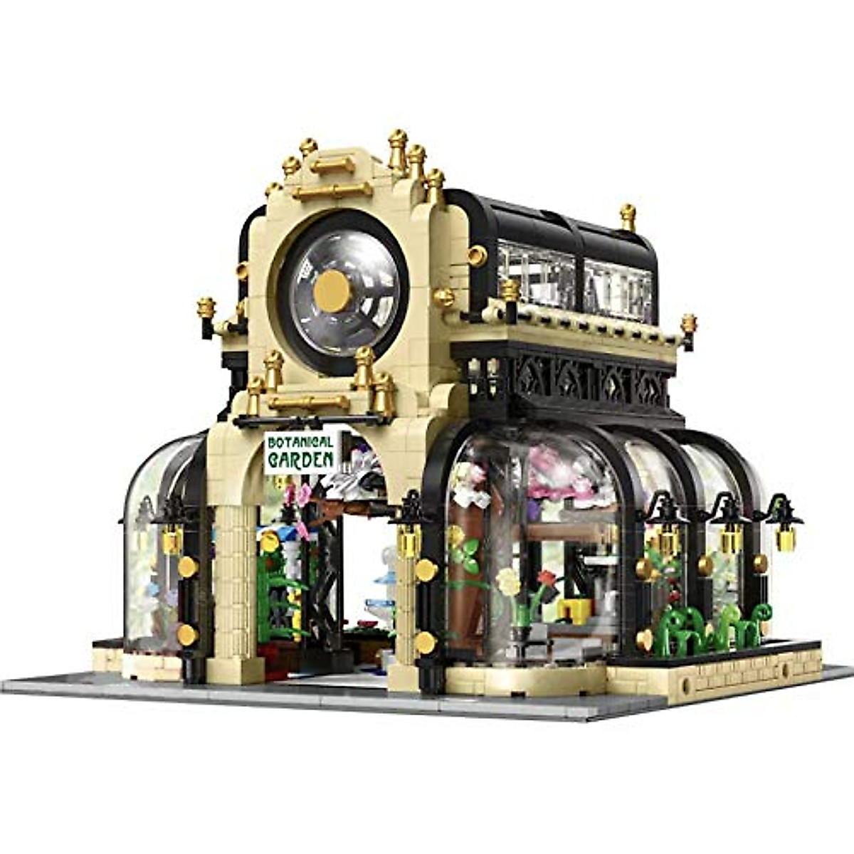 General Jim's Botanical Gardens City Streetview Building Blocks Set - Modular Creator Set with Lights Compatible with Major Brands