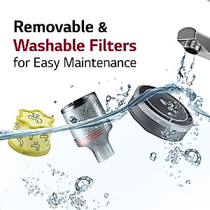 LG CordZero A925 – Cordless Stick Vacuum Cleaner, 120 Minute Runtime w/Extra Rechargeable Battery, Dual Floor Max 2024 Update, Lightweight, Cleans Carpet, Hardwood, Pet Hair, Portable Charging Stand