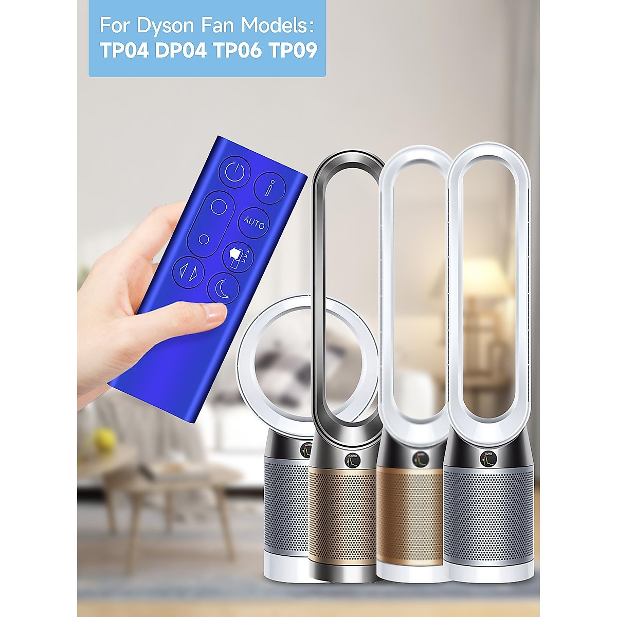 New Replacement Remote for Dyson TP04 DP04 TP06 TP09 Pure Cool Purifying Fan (Blue)