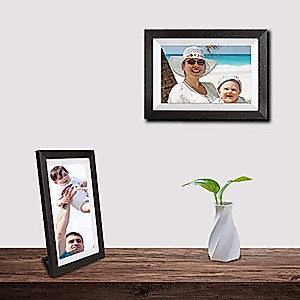 BIHIWOIA Digital Picture Frame WiFi Digital Photo Frame, 10.1 inch IPS Screen, Built-in 16GB Storage, Send Pictures and Videos to Digital Frame via Frameo APP from Anywhere (Black)