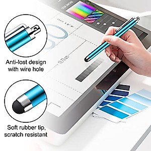 Stylus Pen [10 Pack] Universal Capacitive Touch Screen Pens for Tablets, iPad Mini, iPad Pro, iPad Air, Smartphones, Samsung Galaxy - Multiple Colors