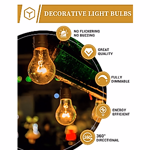 DORESshop Appliance Bulb, Oven Light Bulb, E26 Appliance Light Bulb, A15 40 Watt Appliance Bulb for Oven, Stove, Refrigerator, Microwave, 2 Pack