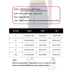 iChunhua Womens 7 Inch Inseam Athletic Shorts Water Resistant Quick Dry for Walking Travel Athletic Golf Bean Green L