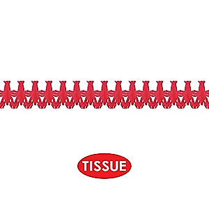 Beistle Crawfish Garland, 2 Piece, 9" x 14', Red