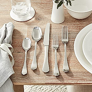 Ginkgo International Varberg 20-Piece Stainless Steel Flatware Place Setting, Service for 4