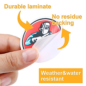 100 Pieces Welding Stickers Hard Hat Stickers Welding Stickers Decals, Tool Box Stickers Funny Stickers for Helmet Welding Construction Worker Lineman Oilfield Electrician Decals