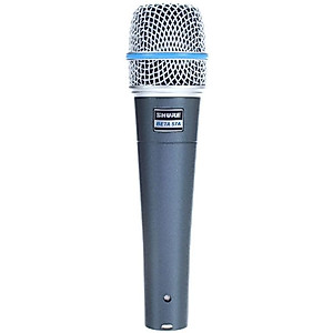 Shure BETA 57A Instrument Microphone - Supercardioid Dynamic Mic for Vocal and Instrumental Applications with High Output Neodymium Element, Durable Steel Mesh Grille and Shock Mount