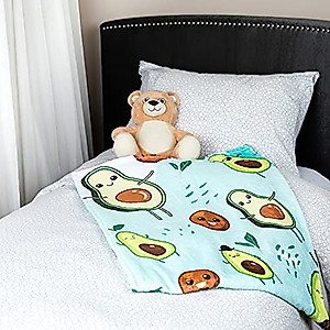 Avocado Throw Blanket, Adorable Super-Soft Extra-Large Fluffy Avocado Blanket for Adults, Kids, Boys and Girls, Fleece Cute Avocado Blanket (50 in x 60 in) Warm and Cozy Throw for Bed, Crib or Couch