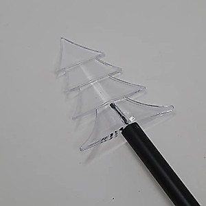 ooLALoo Solar Led Pathway Lights Christmas Tree Path Light for Christmas Holiday Decoration Waterproof Garden Light Yard Decoration Warm White (Trees)