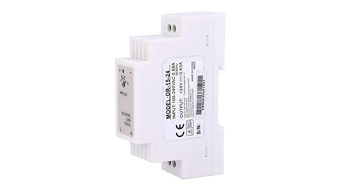 DIN Rail Power Supply, PWM Modulation Method 24V 0.63A Power Supply DIN ...