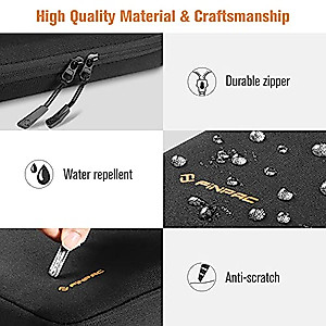 FINPAC 13 Inch Tablet Laptop Sleeve Bag, Carrying Case Cover for 12.9" iPad Pro, MacBook Air 13 2018-2022, MacBook Pro 13 2016-2022, Surface Laptop Go, Surface Pro 9/X/8/7/6/5, 12.4" Galaxy Tab, Black